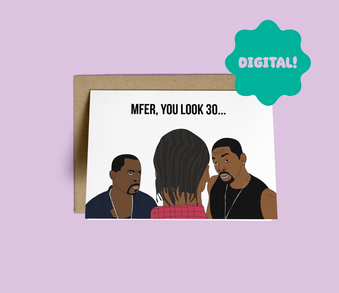 Will Smith Birthday Card, Funny Bad Boys Theme (digital Download) - Etsy