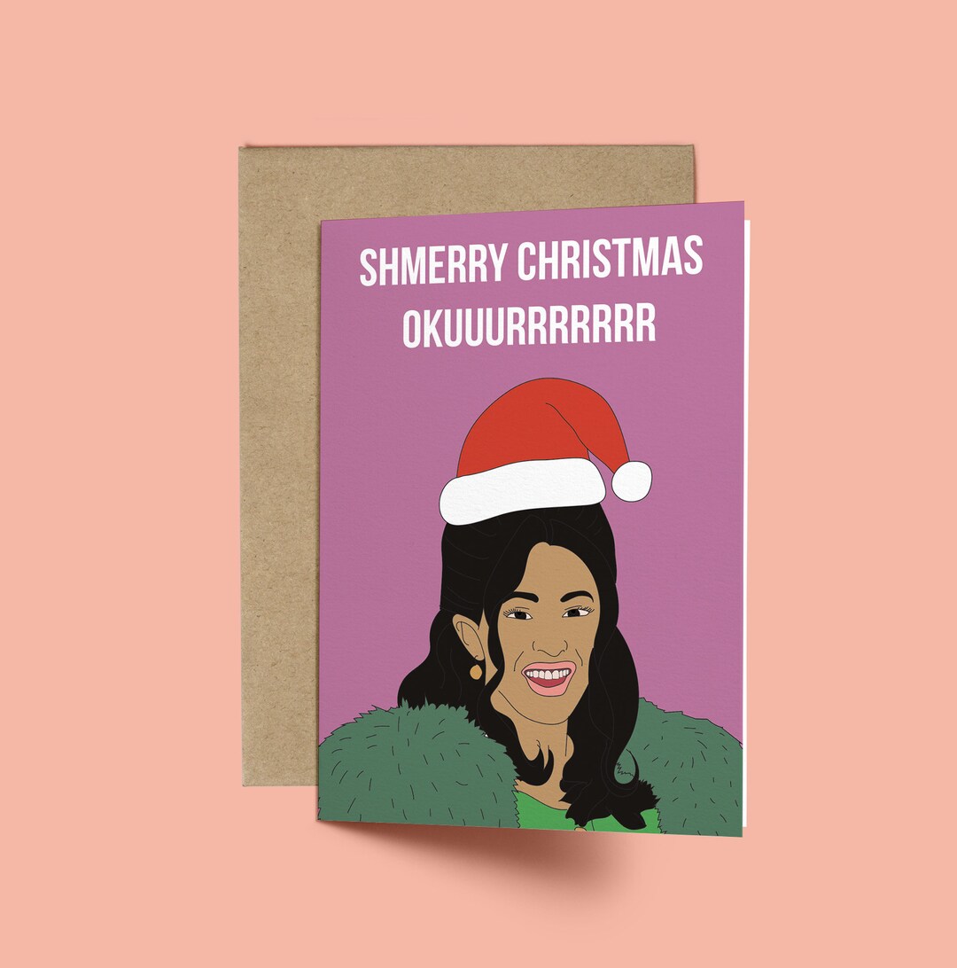 Christmas Card Cardi B Shmerry Christmas OKURRRRR Christmas Card cardi ...