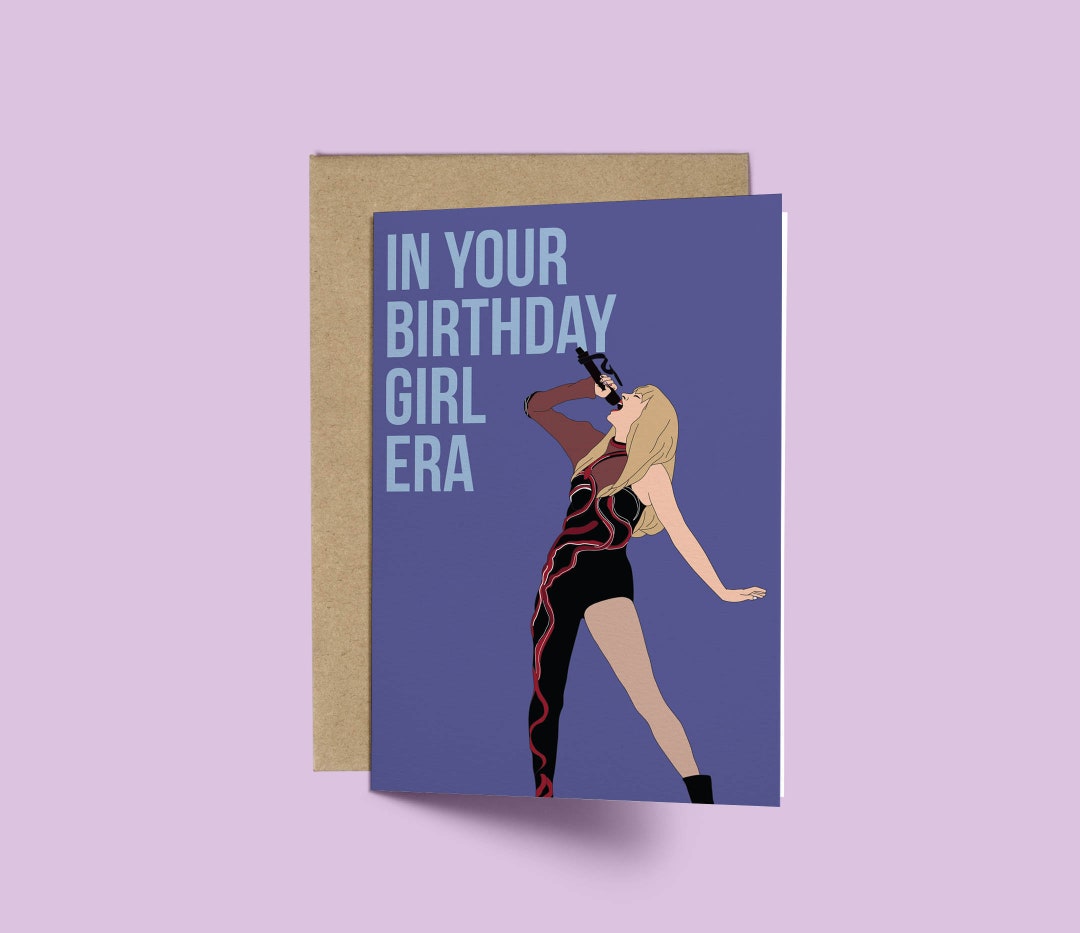 Birthday Card Taylor Swift In Your Birthday Girl Era Swiftie Card For