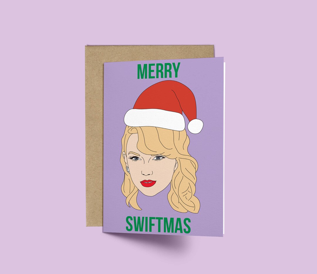 Christms Card Taylor Swift Merry Swiftmas Swiftie Card for Her, Funny ...