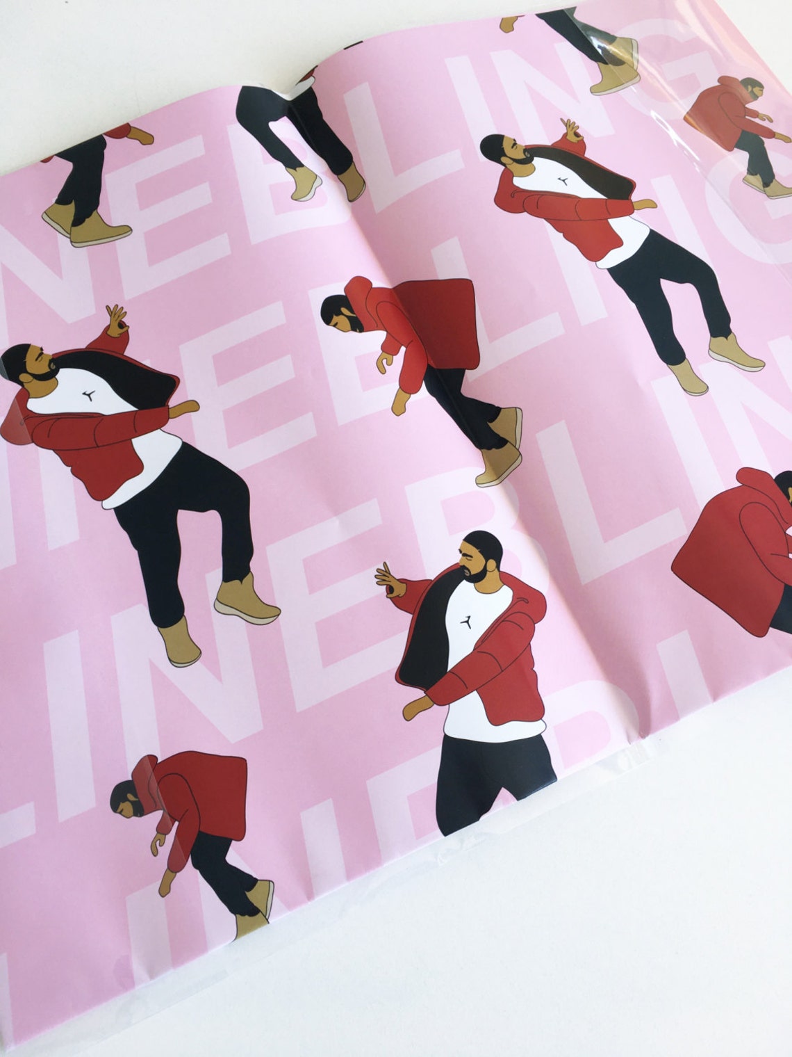 RAPPING PAPER Drake Hot Line Bling Wrapping Paper drake - Etsy