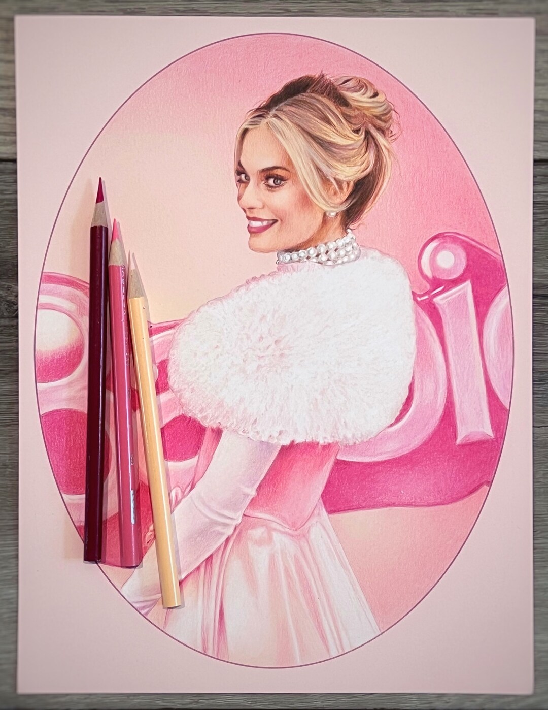 Barbie Margot Robbie Realistic Drawing - Etsy UK