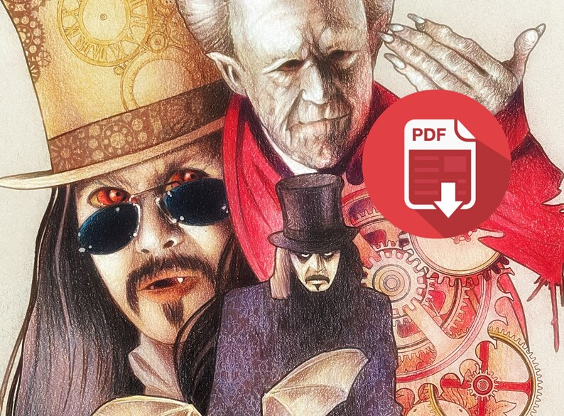 Coloring Page // DRACULA - Etsy