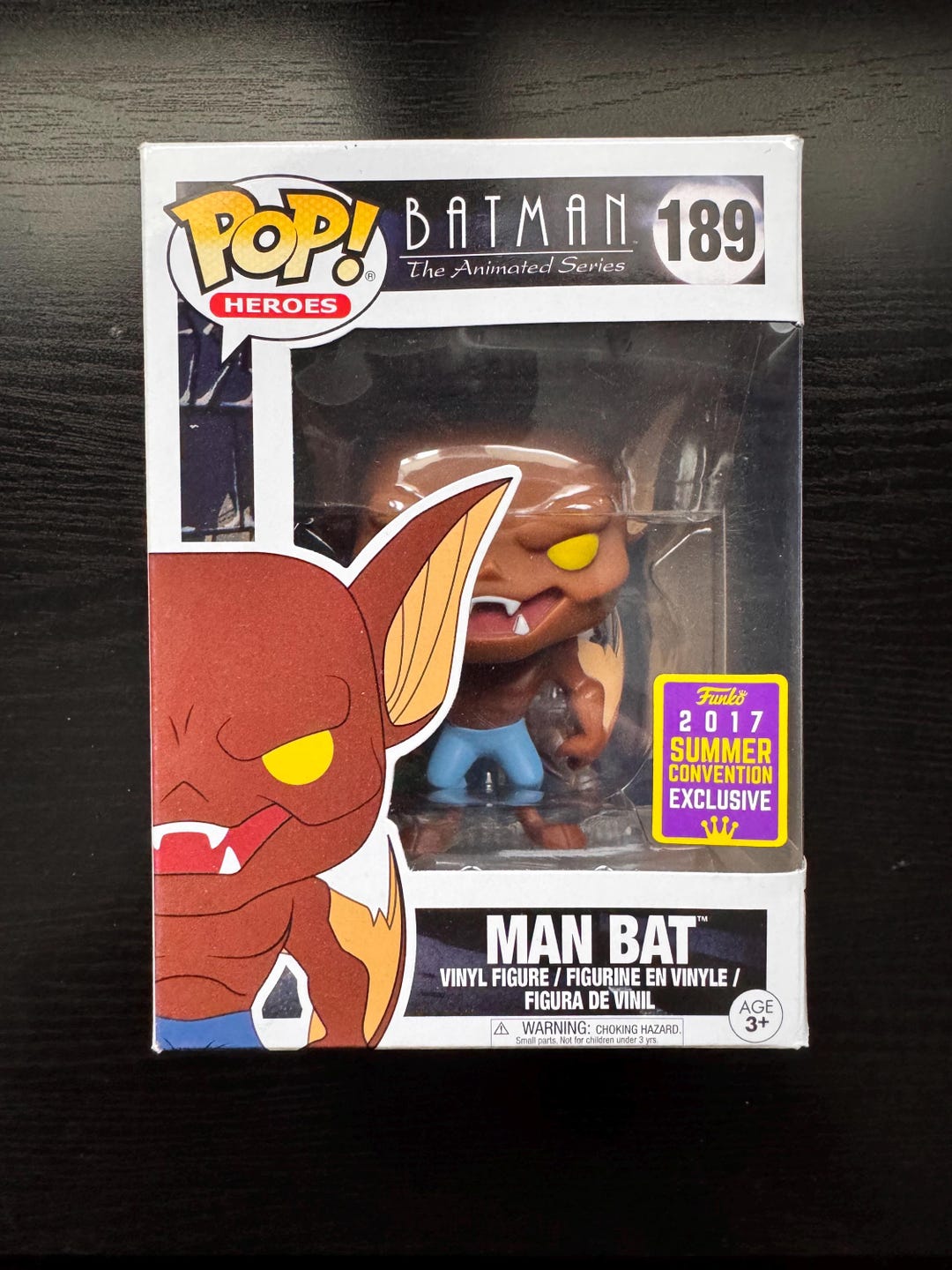 Funko Pop! Man Bat # 189 Batman the Animated Series 2017 Summer Con ...