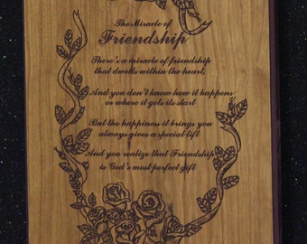 Friendship Plaque - Etsy