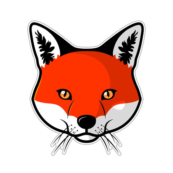 Red Fox Sticker - Etsy