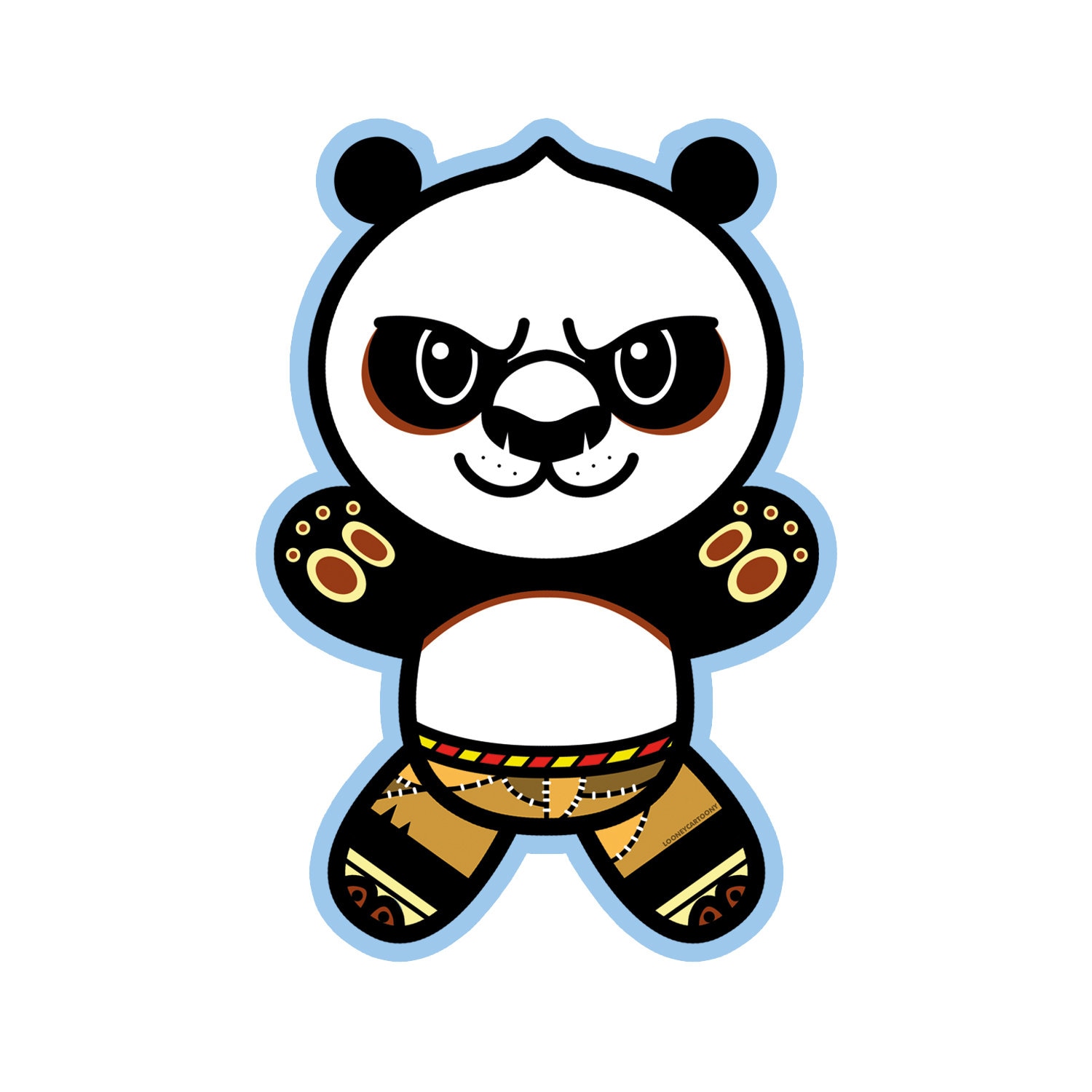 Kung Fu Panda Po Sticker - Etsy