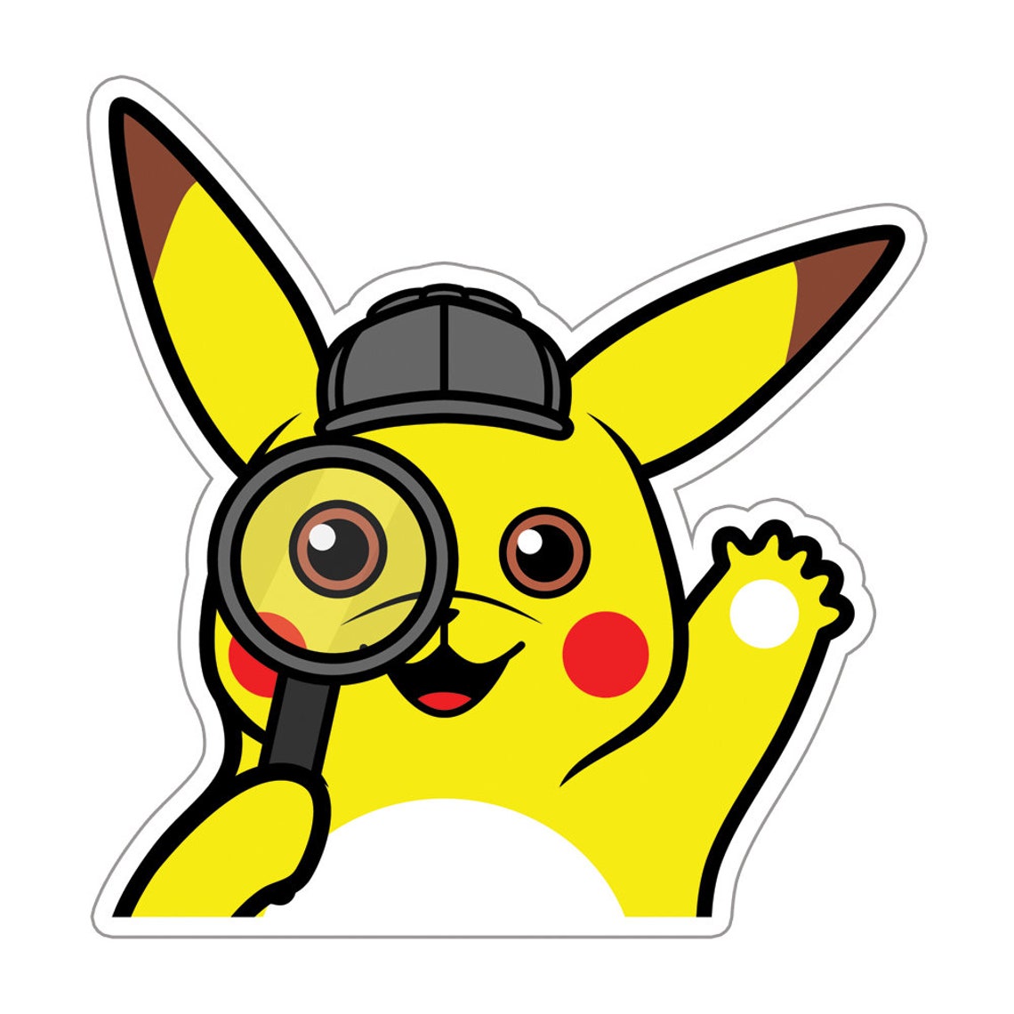 Pokemon Detective Pikachu Sticker - Etsy Ireland