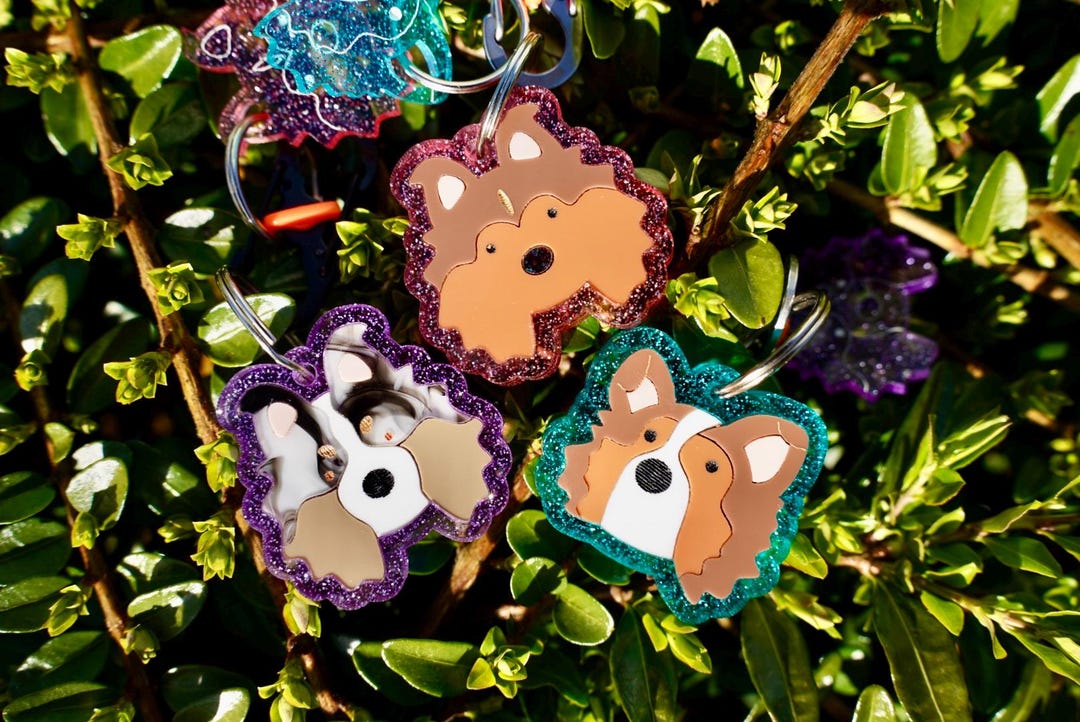 Sheltie Shetland Sheepdog ID Tag for Collar & Harness, Personalized Dog ...