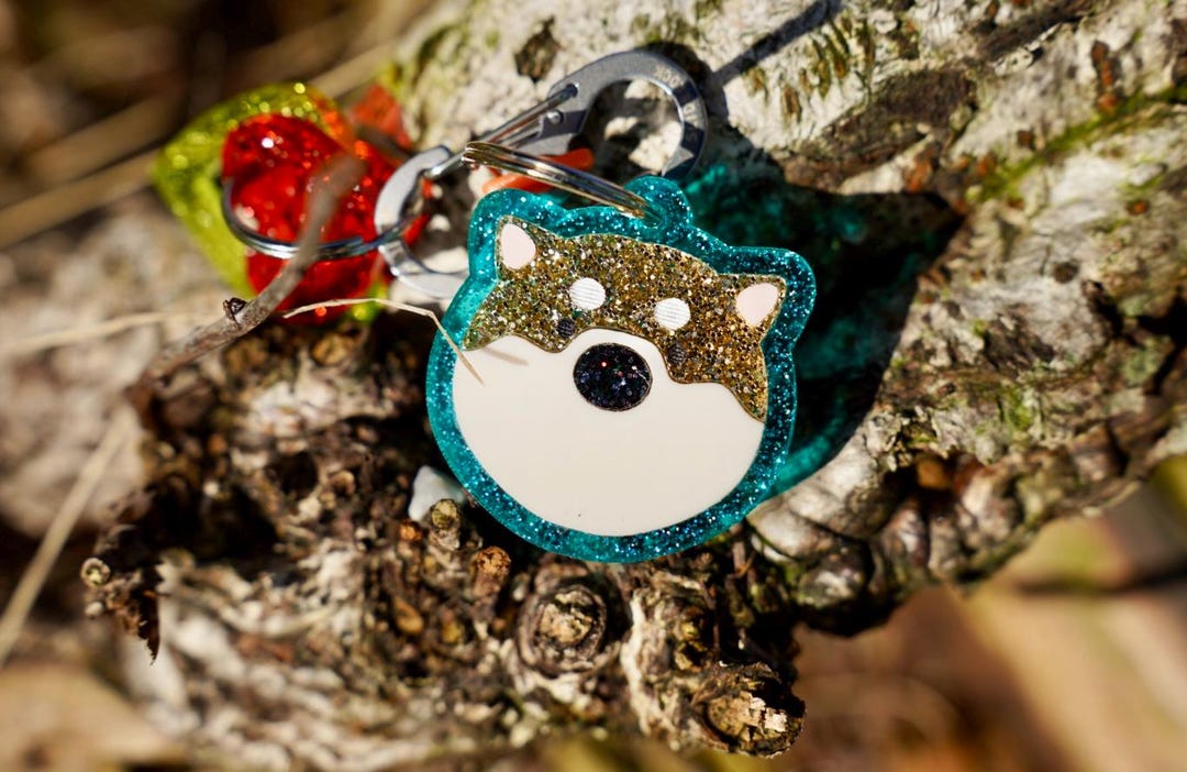 Shiba Inu Yellow Custom Pet ID Tag, Personalized, Engraved, Unique ...