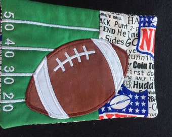 Football Mug Rug | Etsy