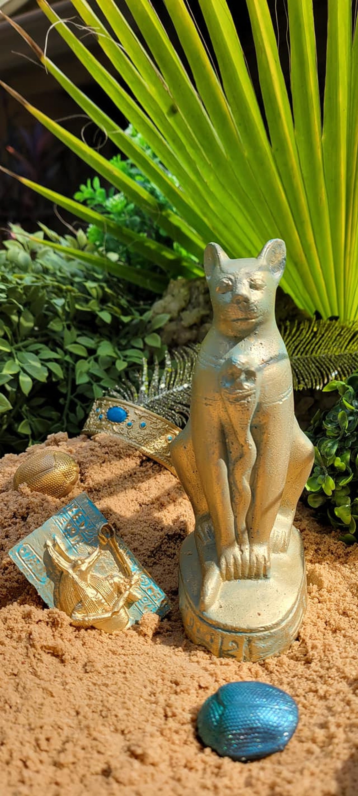Egyptian Goddess Bastet Cat Statue Bast Statue Bastet - Etsy