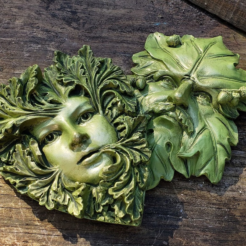 Green Man Face - Etsy