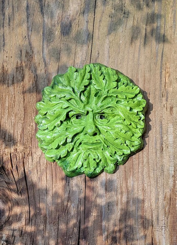Green Man Wall Hanging Green Man Wall Statue Green Man | Etsy