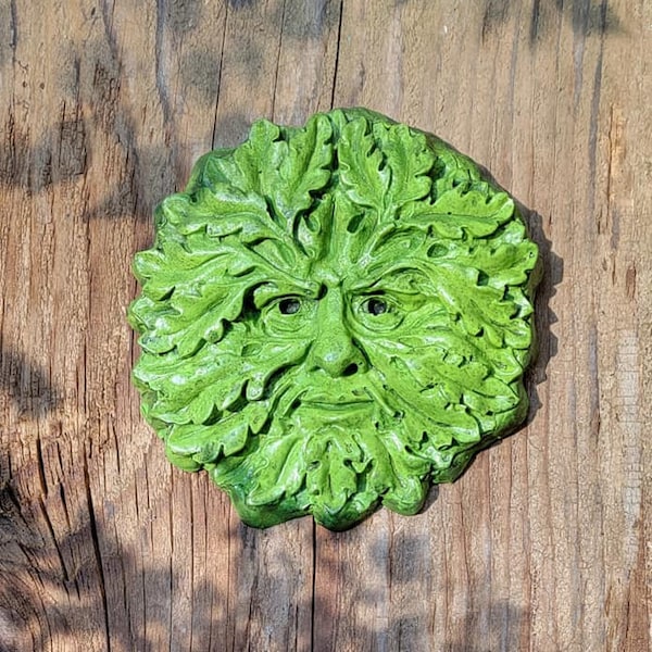 Green Man Face - Etsy