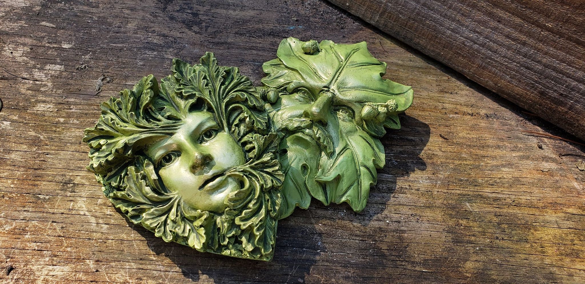 Green Man Wall Hanging Green Man Wall Statue Green Man - Etsy UK