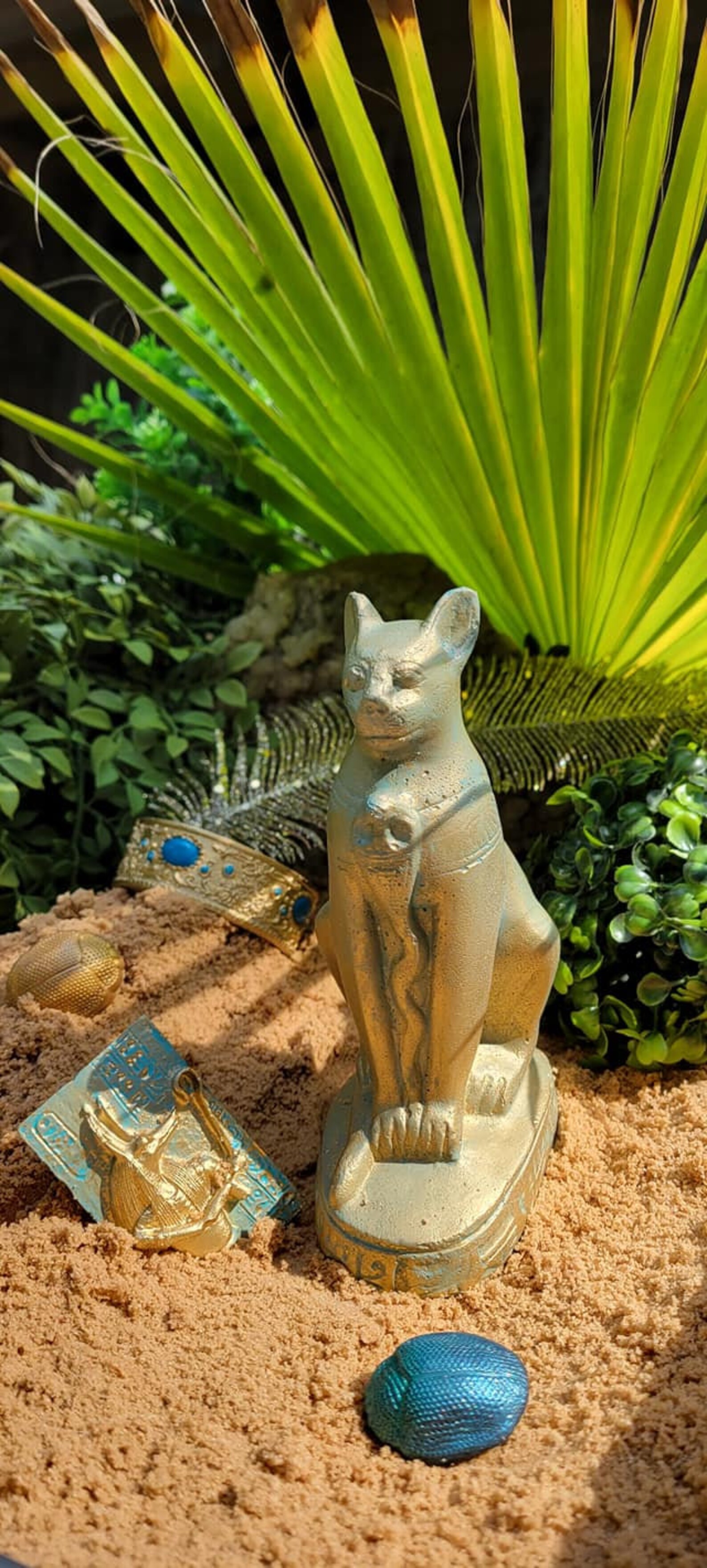 Egyptian Goddess Bastet Cat Statue Bast Statue Bastet - Etsy