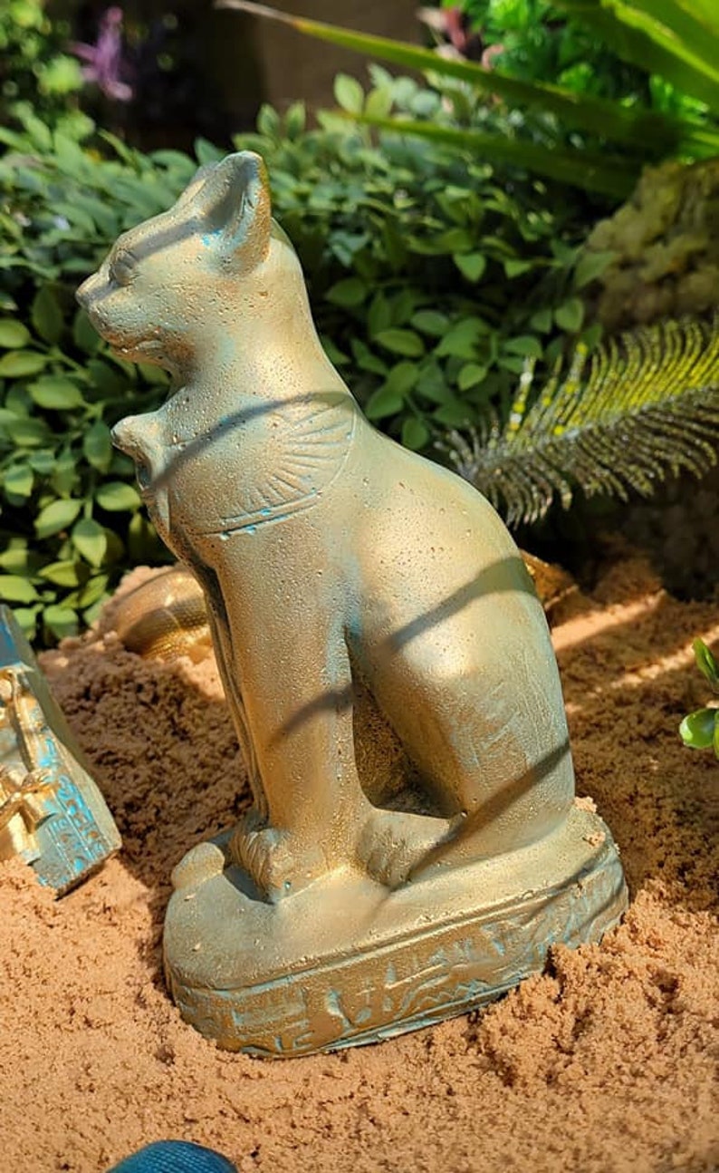 Egyptian Goddess Bastet Cat Statue Bast Statue Bastet - Etsy