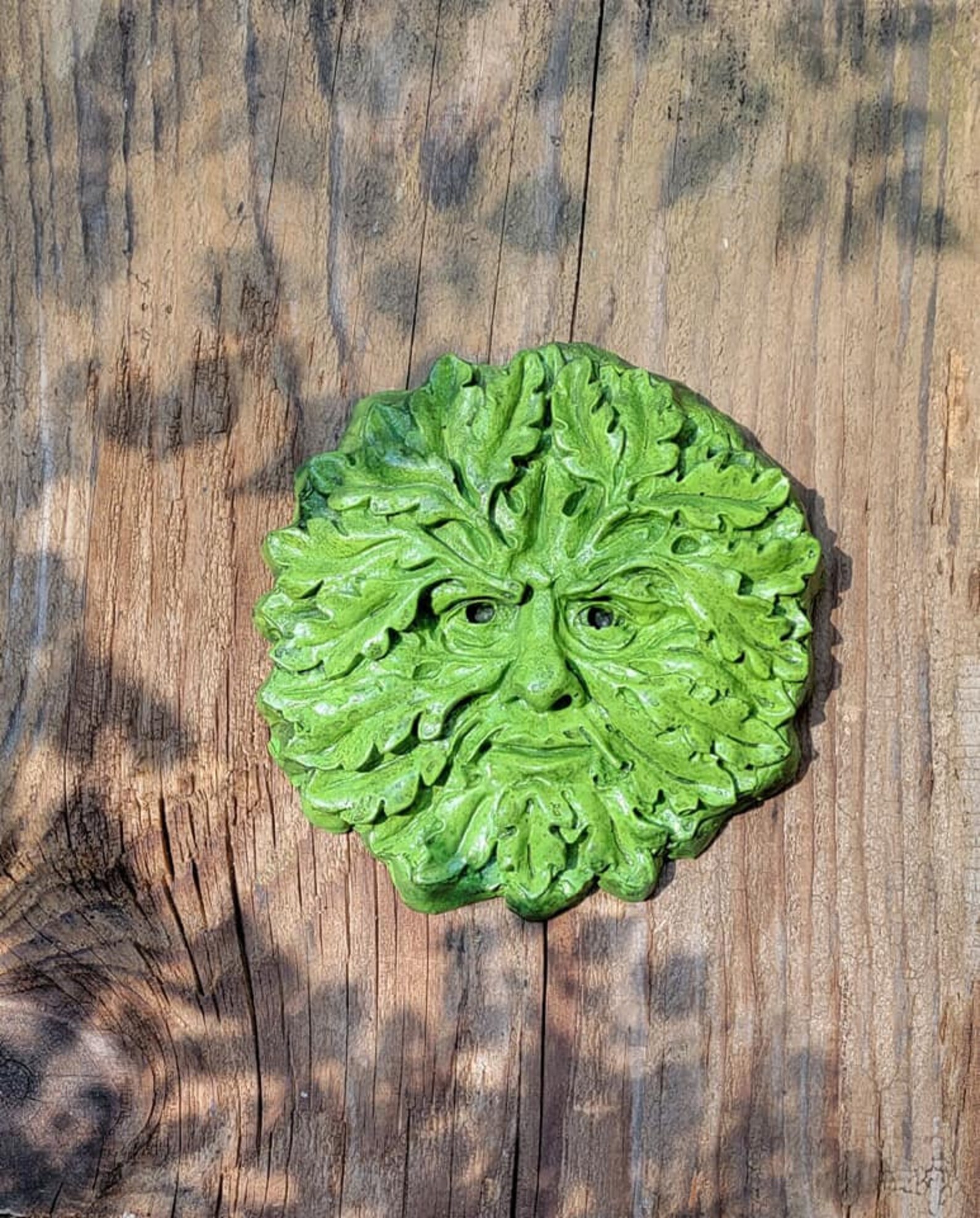 Green Man Wall Hanging Green Man Wall Statue Green Man - Etsy