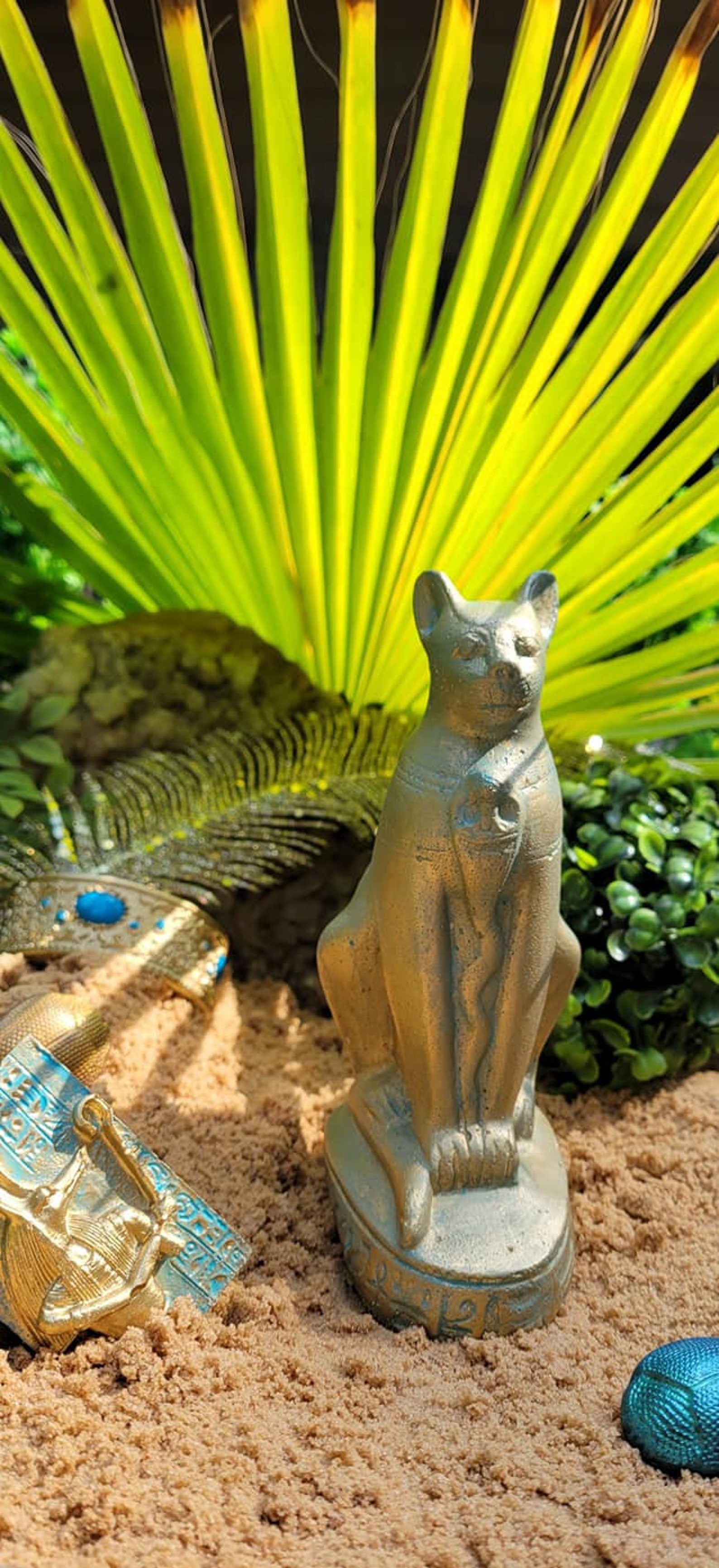Egyptian Goddess Bastet Cat Statue Bast Statue Bastet - Etsy