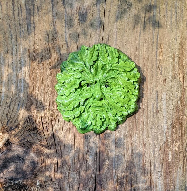 Green Man Wall Hanging Green Man Wall Statue Green Man | Etsy