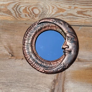 Sun and Moon Mirror, Celestial Mirror, Crescent Moon Mirror, Moon ...