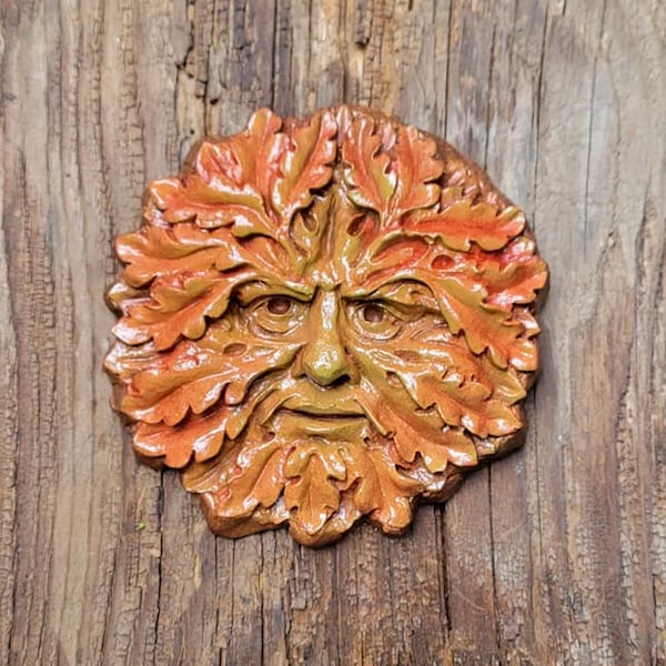 Green Man Mask - Etsy