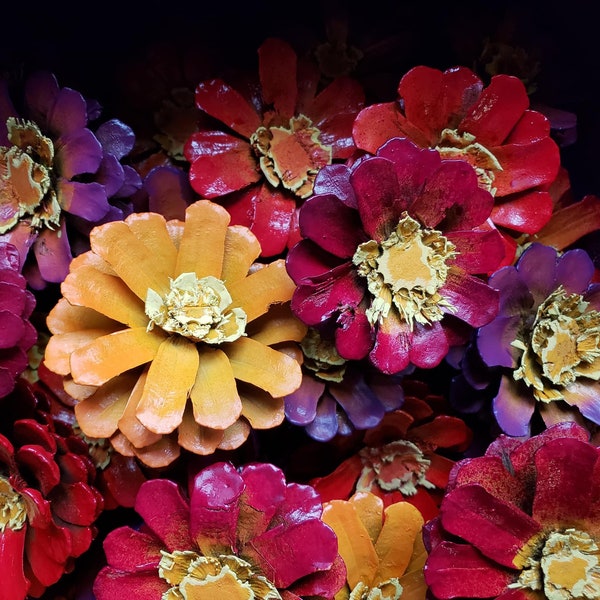 Painted Pine Cones - Etsy