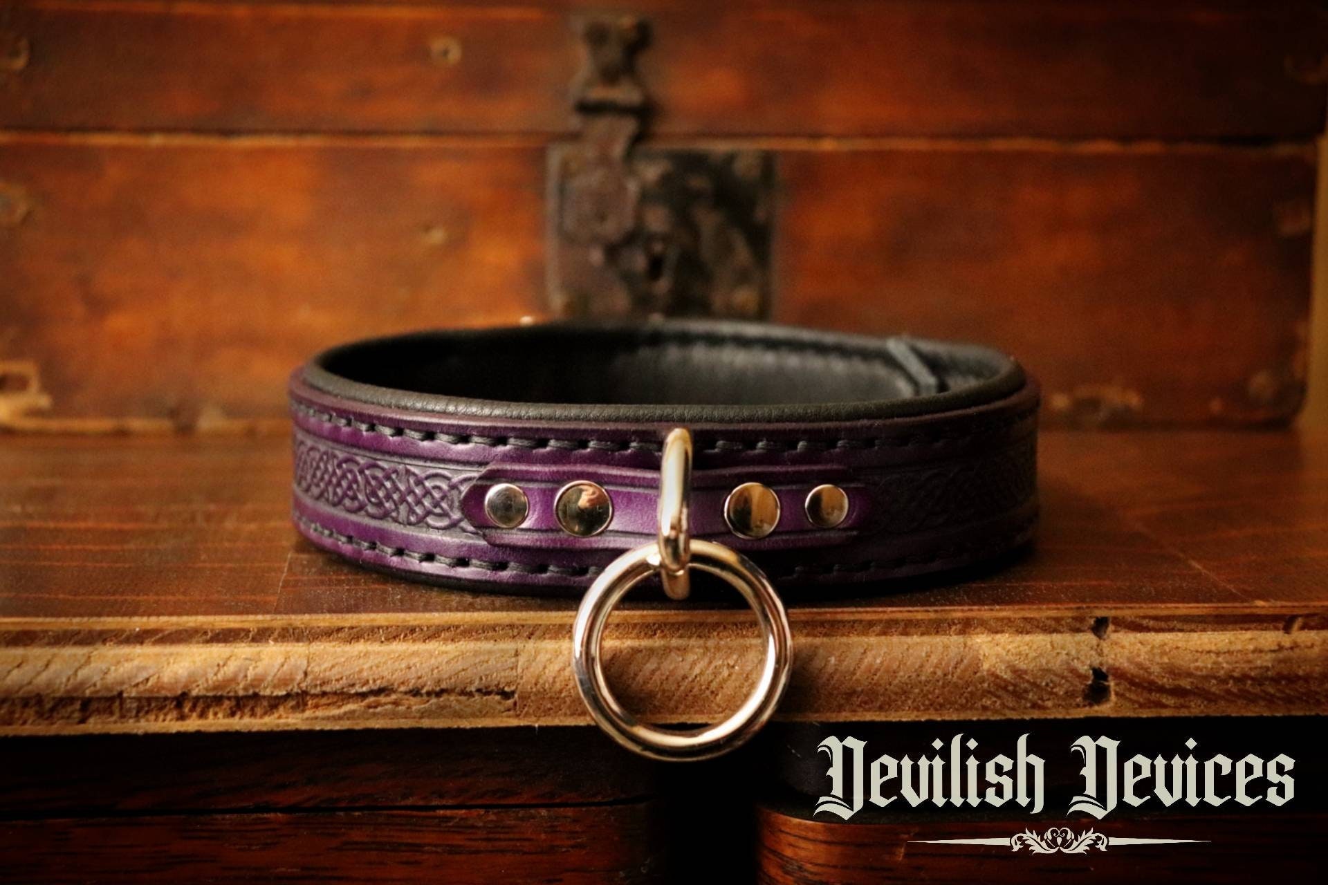Leather BDSM Celtic Knot Play Collar Submissive Collar Slave - Etsy ...