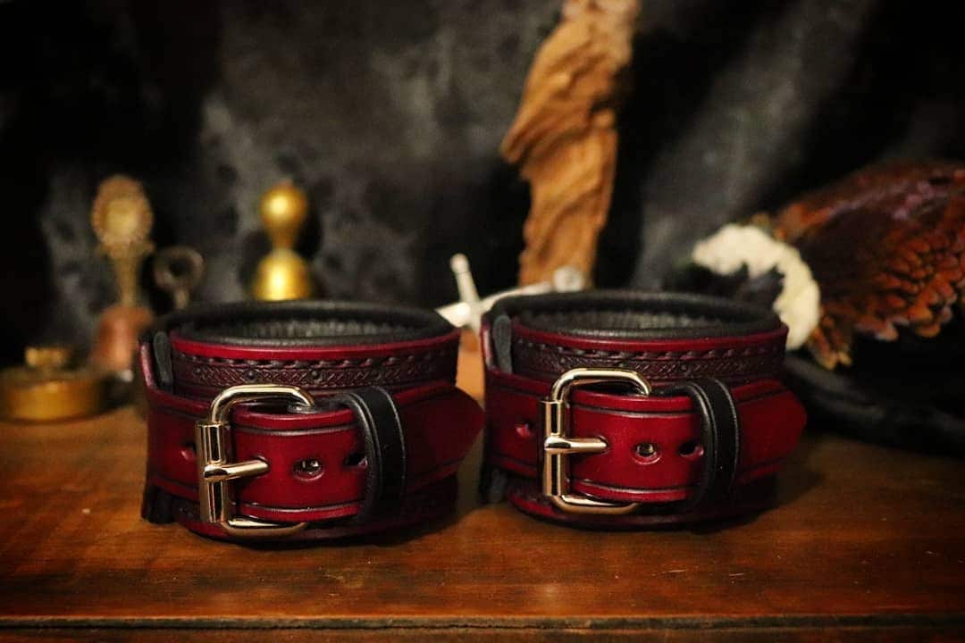Leather Bdsm Wrist Cuffs/Submissive Cuff/Sub Cuffs/Slave | Etsy