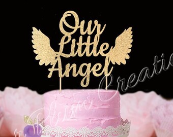 Angel cake topper | Etsy
