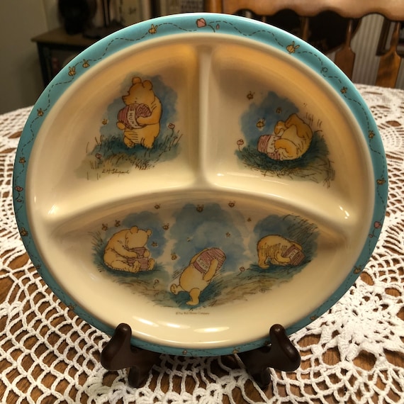 Elandia Winnie the Pooh Plate - Etsy