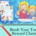 Chore Chart for Kids Reward Chart, Brush Your Teeth Behavior Chart ...