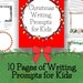 Kids Christmas Creative Writing Prompts, Kids Worksheets, Guided ...