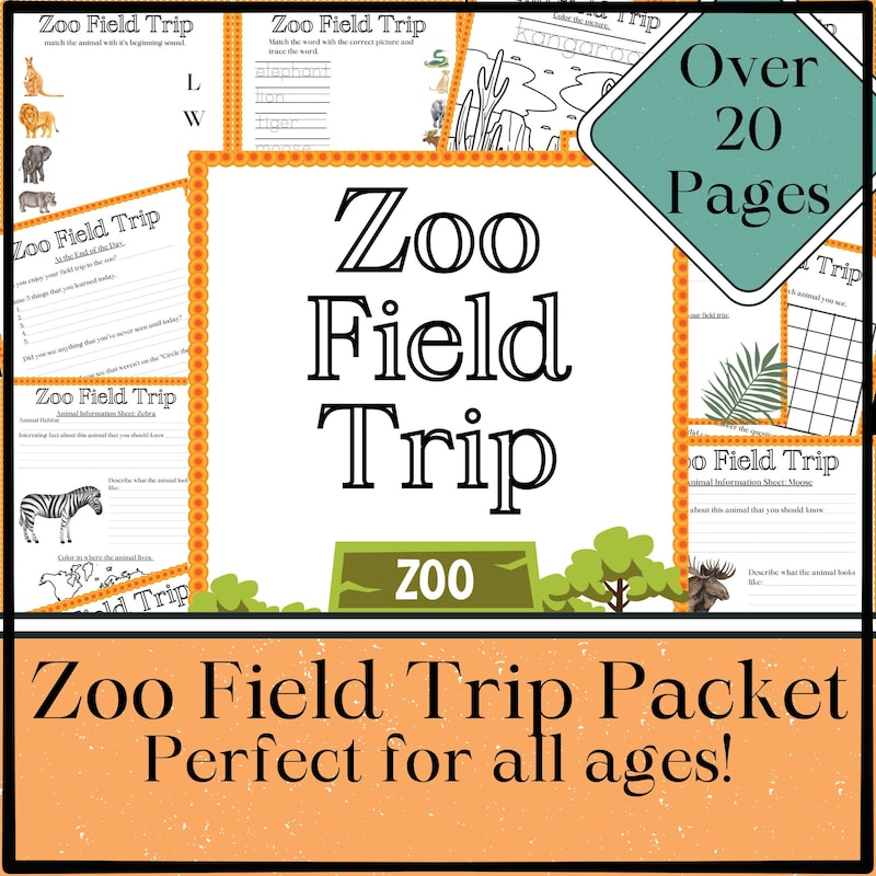 Zoo Field Trip Svg - Etsy