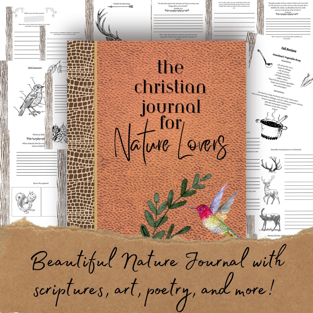 Nature Observation Journal Nature Study Bible Study - Etsy