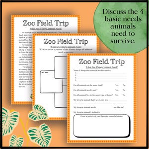 Zoo Field Trip Planner | Scavenger Hunt | Teacher Resource | Zoology ...