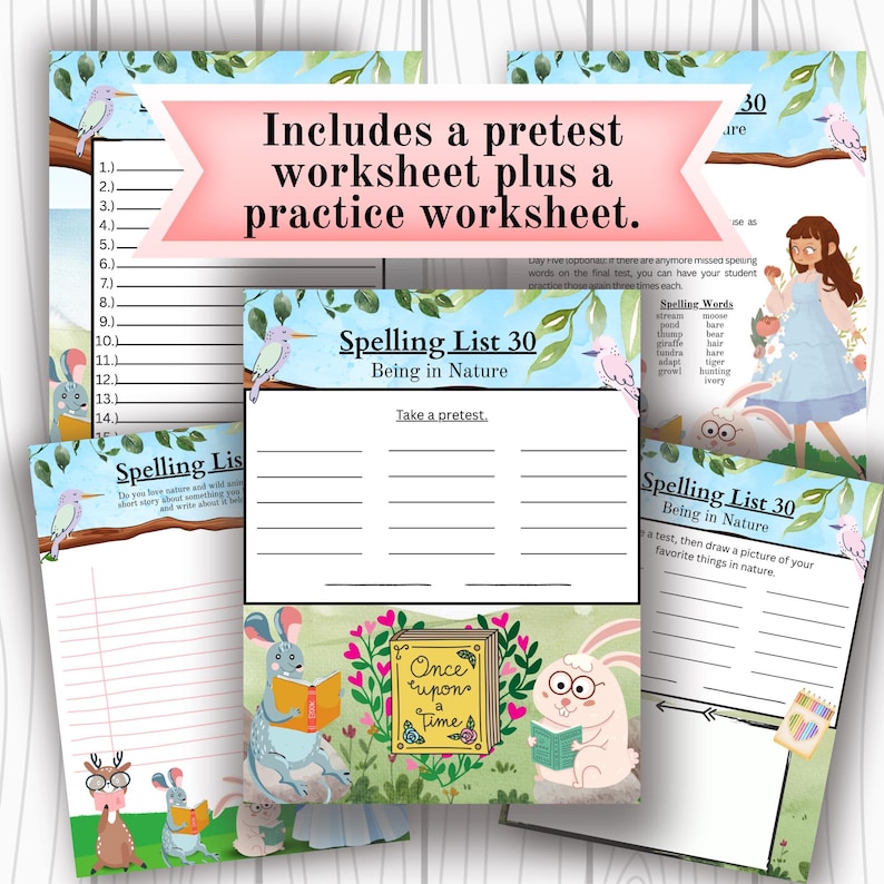 Third Grade Spelling Worksheets for Kids Creative Writing Prompts Busy ...