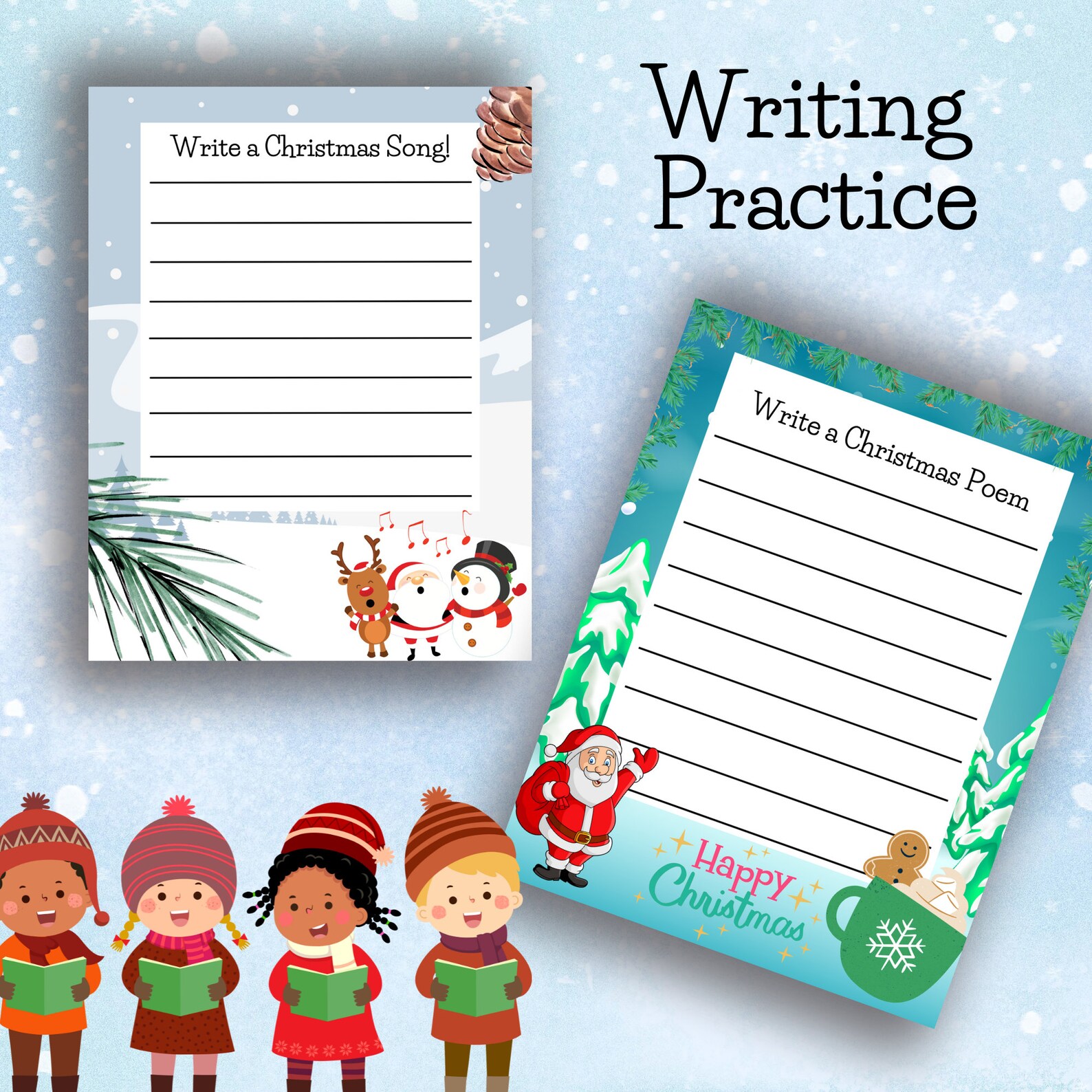 Christmas Printables, Scavenger Hunt, Busy Book, Learning Binder ...