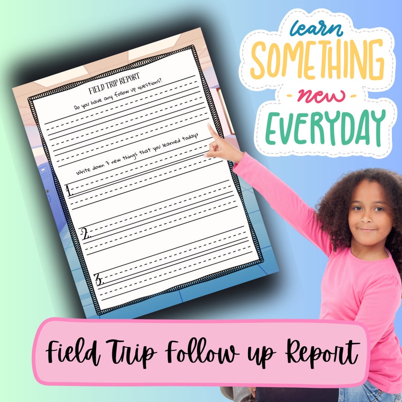 Field Trip Report Homeschooling Printable Teacher Planner Charlotte ...