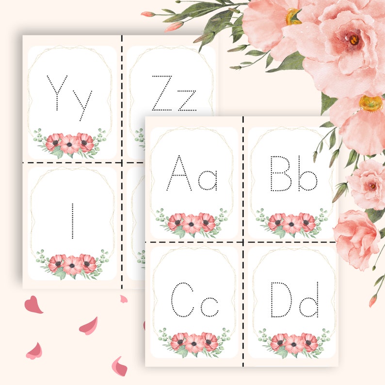 Printable, Alphabet Flashcards, Number Tracing, Letter Tracing Alphabet ...