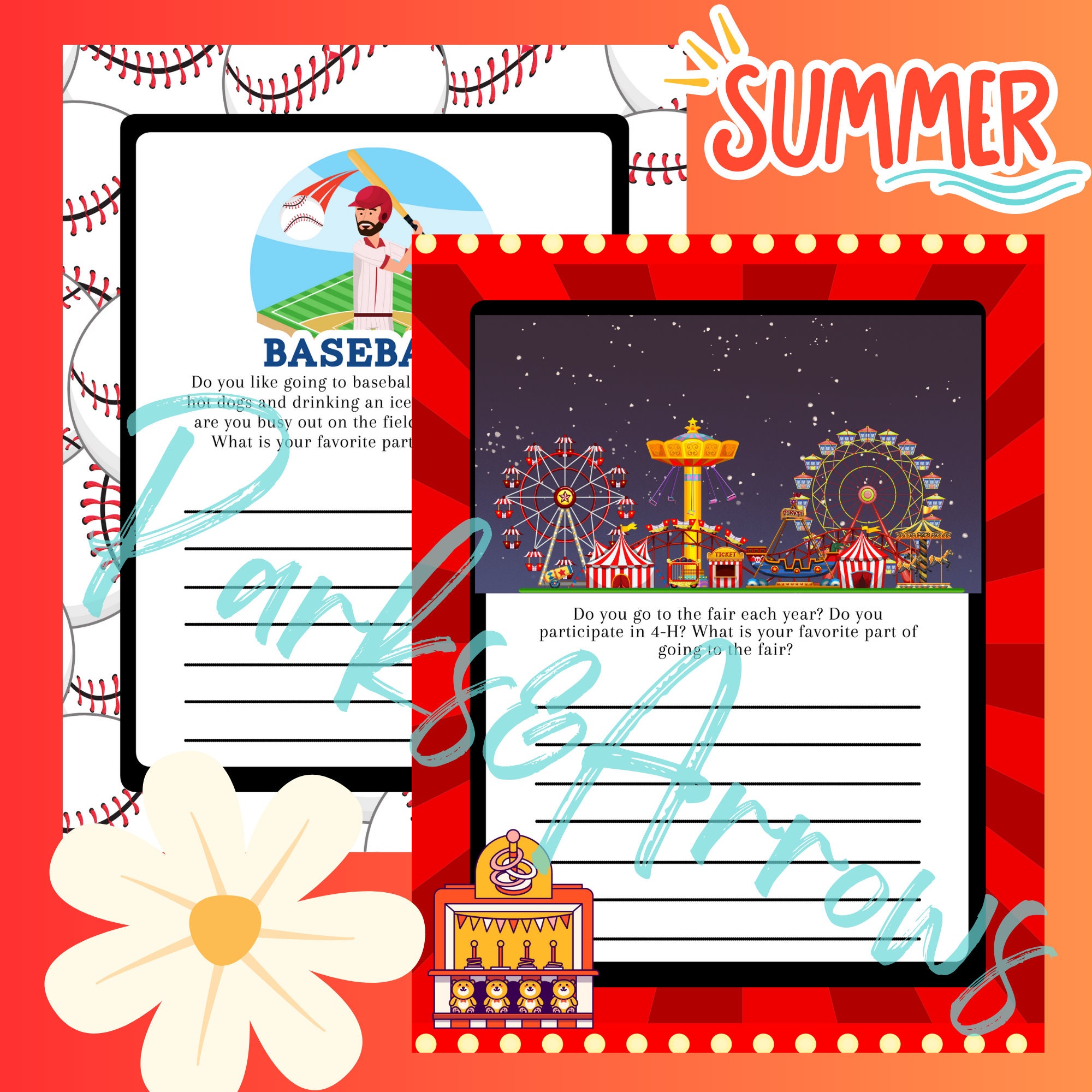 Creative Summer Writing Prompts Printable Journal Prompts - Etsy