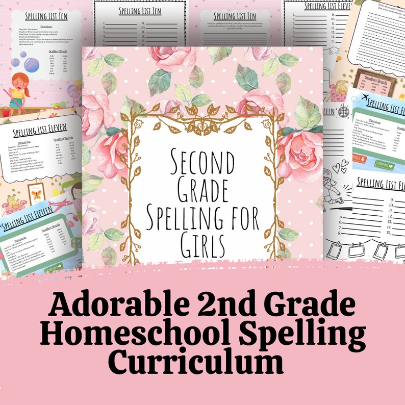 2nd Grade Spelling, Elementary Curriculum, Homeschool Charlotte Mason ...