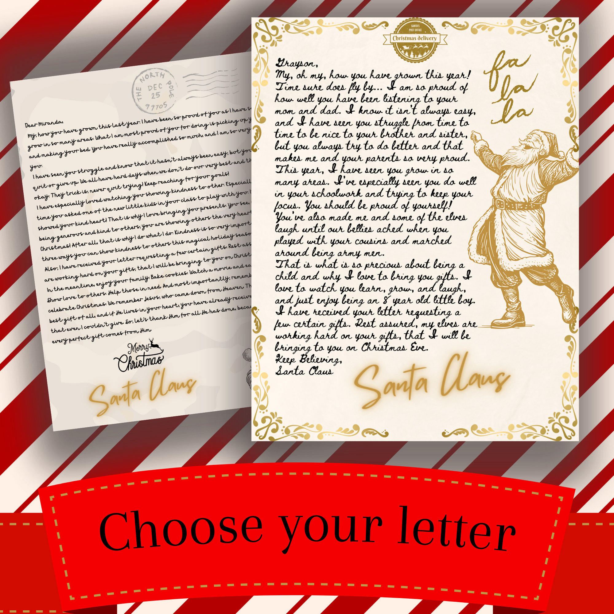 Personalized Christmas Letter From Santa Elf Arrival Letter Printable ...