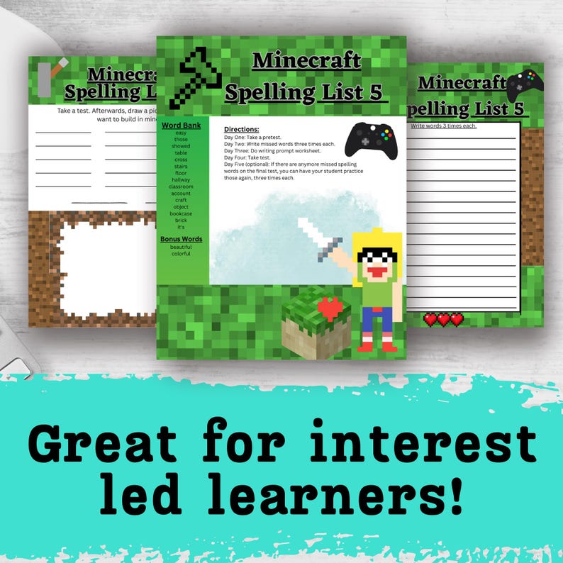 Third Grade Spelling Worksheets for Kids Printable Busy Book Creative ...