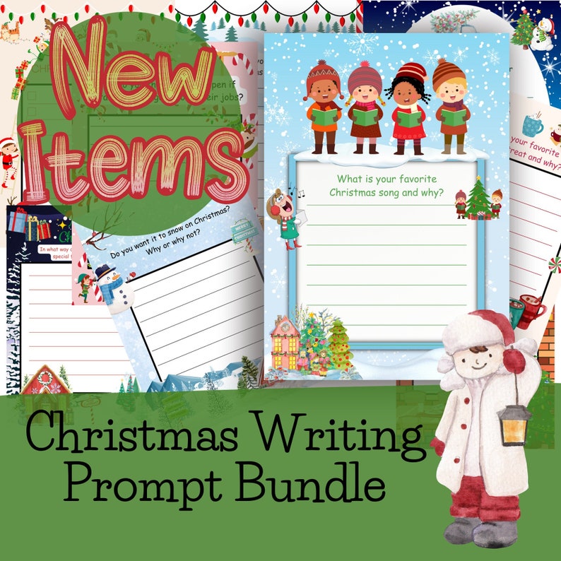 Creative Writing Prompt Christmas Printables | Busy Book | Guided ...