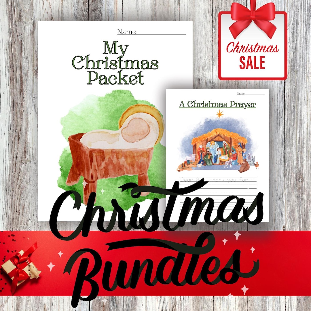 Christmas Nativity Busy Binder Bundle | Daily Advent Calendar Jesus ...