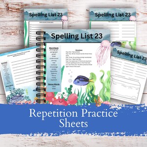 Third Grade Spelling Worksheets for Kids Homeschooling Quiet Book ...