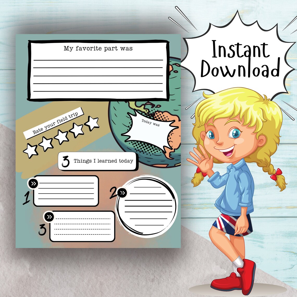 Homeschool Field Trip Worksheet Packet for Grades 3-6 - Educational ...