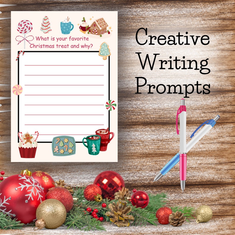 Creative Writing Prompt Christmas Printables | Busy Book | Guided ...